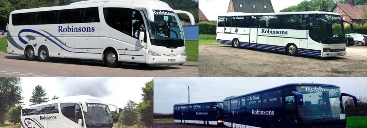 A wide range of vehicles from Robinsons Coach Travel